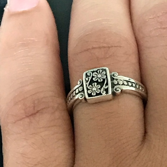 Jewelry | Sterling Silver Scroll Flower Ring | Poshmark
